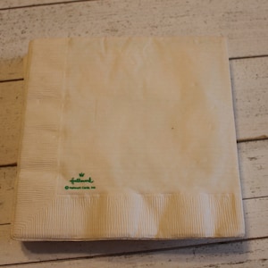 Vintage Hallmark Yellow Ducklings Paper Napkins, Easter Napkins, Baby ...