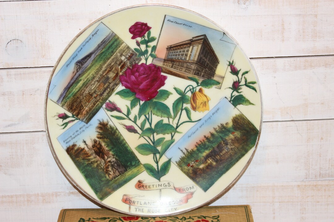 Vintage Portland Ware Greetings From Portland Oregon the Rose City ...