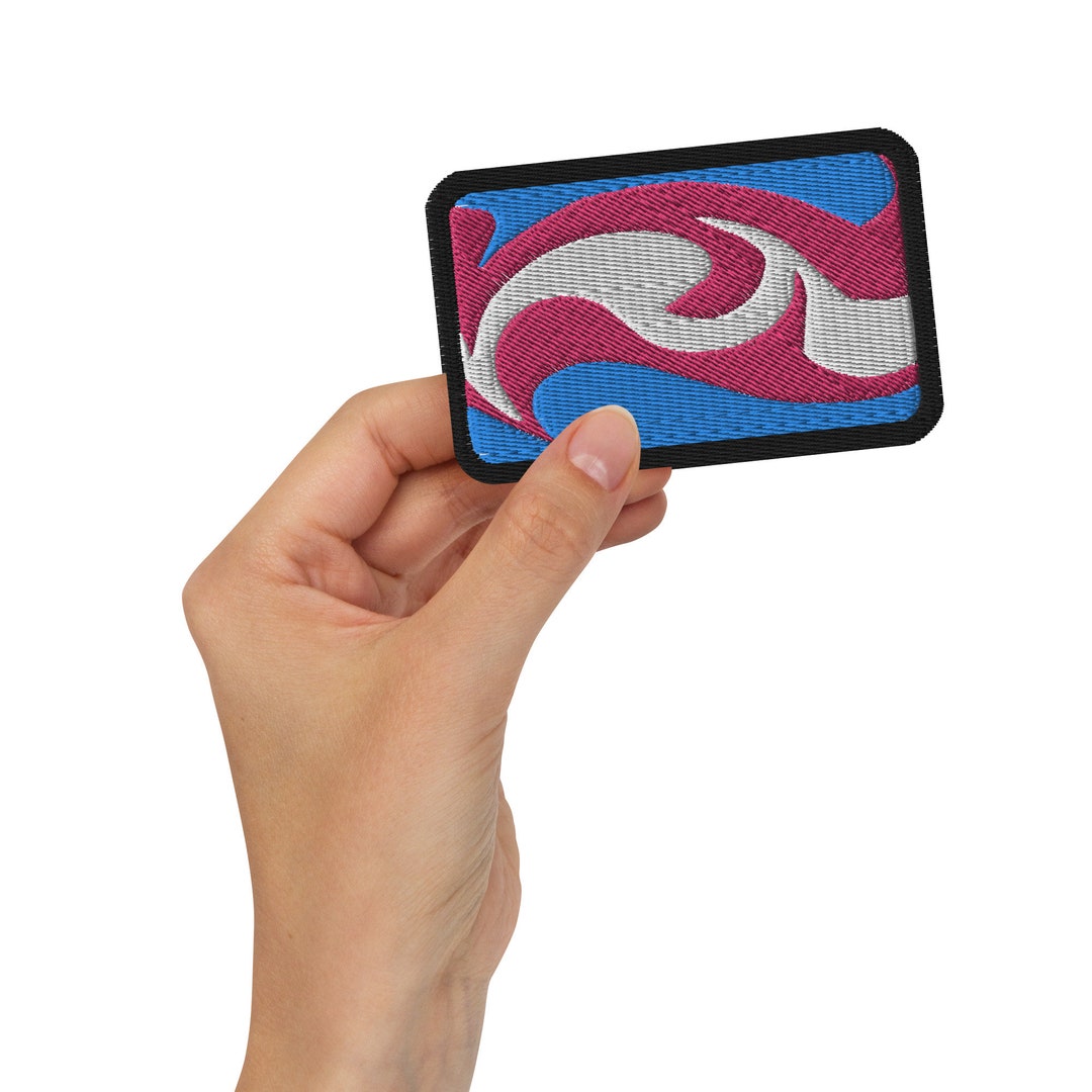 Trans Patch - Trippy Pride Flag - Psychedelic Embroidered Iron on ...