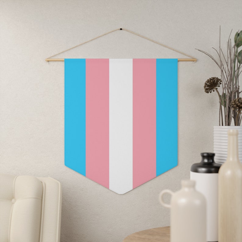 Trans Flag Transgender Pride Banner LGBT Wall Hanging - Etsy