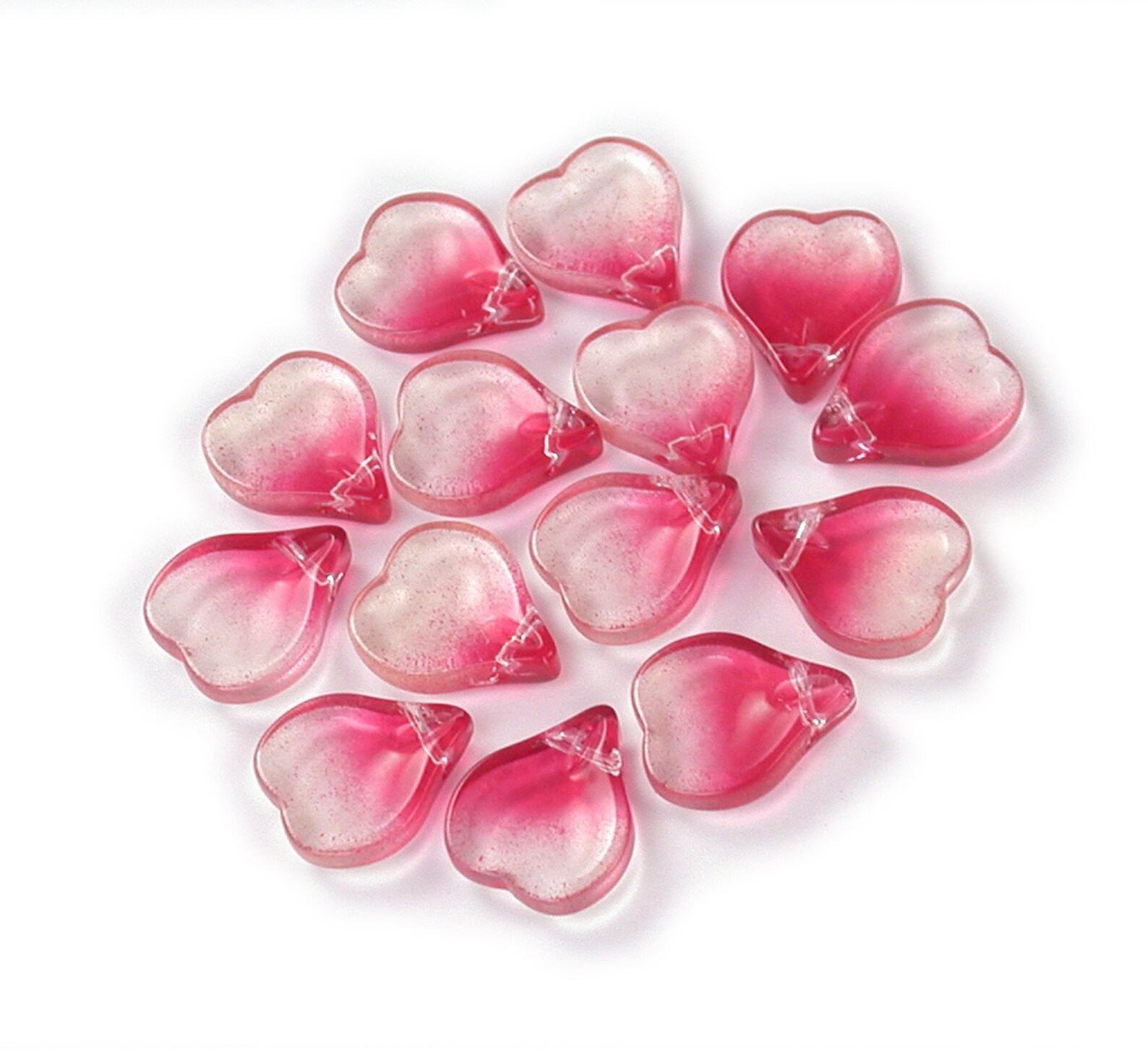 Crystal Transparent W/ Pink Shaded Paint Finish Faint Gold - Etsy