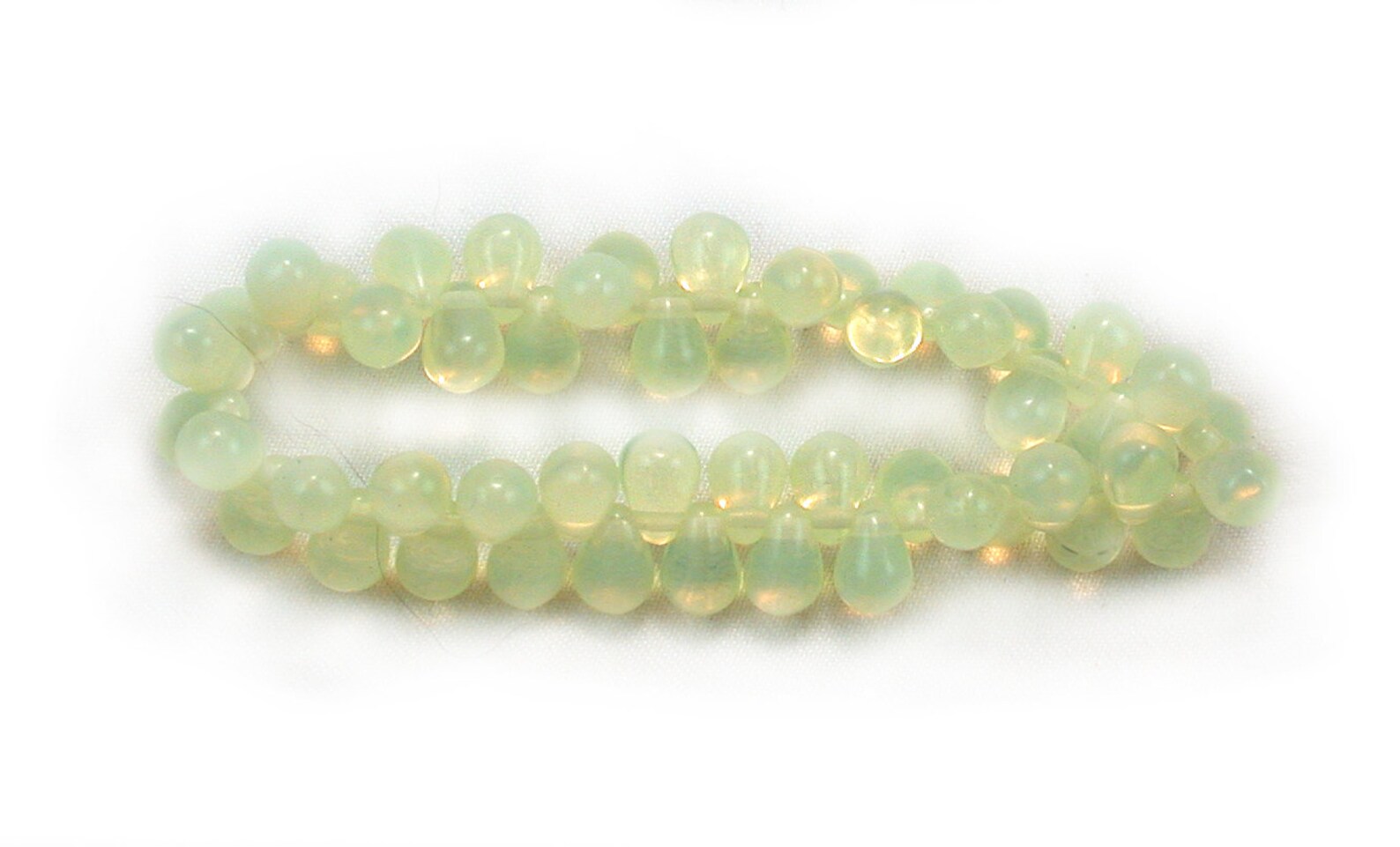 Pale Uranium Yellow Opaline 4 X 6mm Drops. Set of 50 or 100. | Etsy