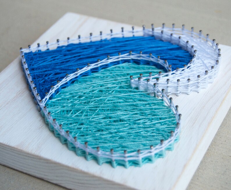 Wave String Art Beach House Decor Beach Decor Nautical - Etsy