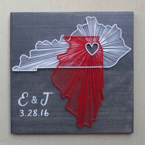 Two State String Art - Etsy