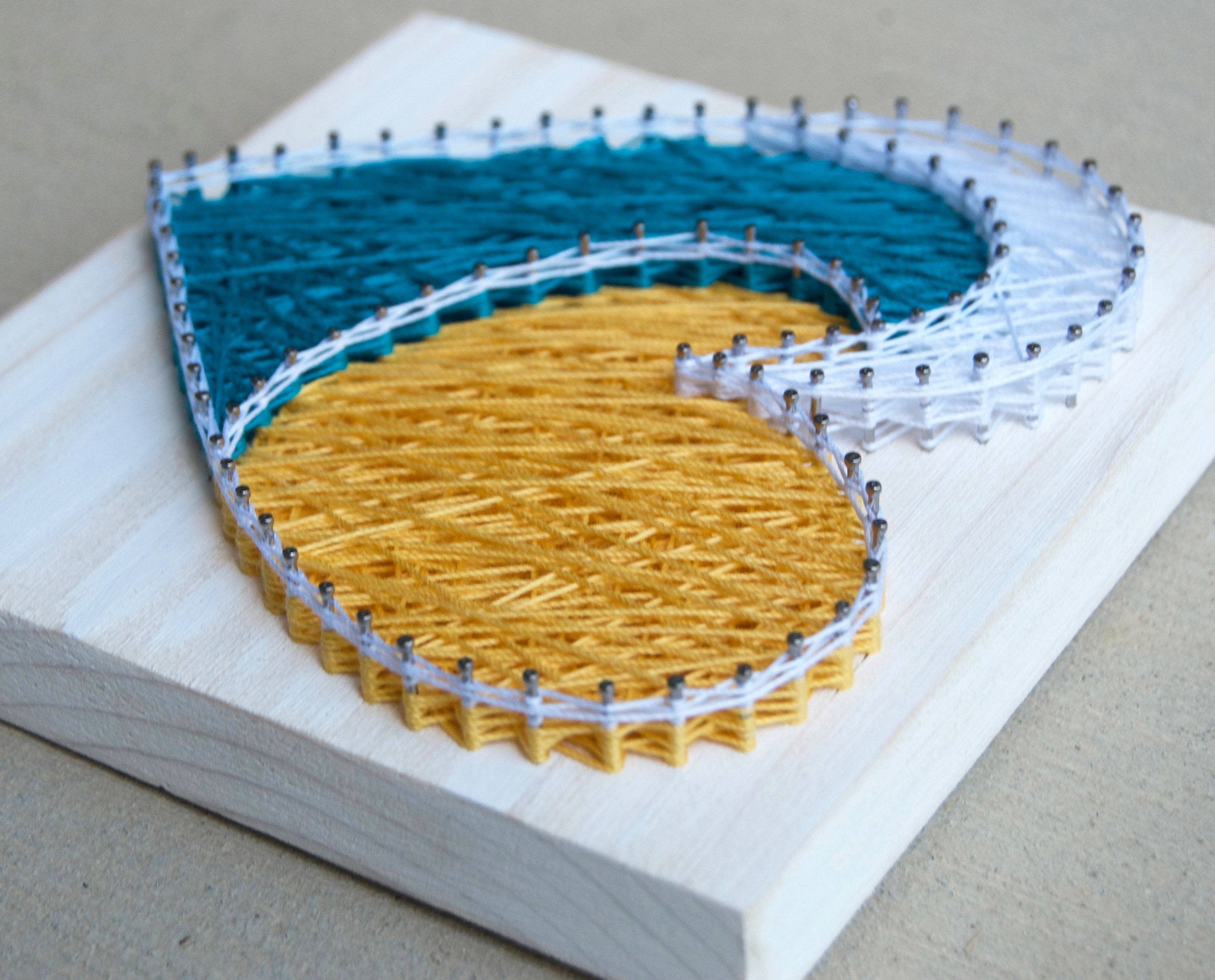 Wave String Art Beach House Decor Beach Decor Nautical | Etsy