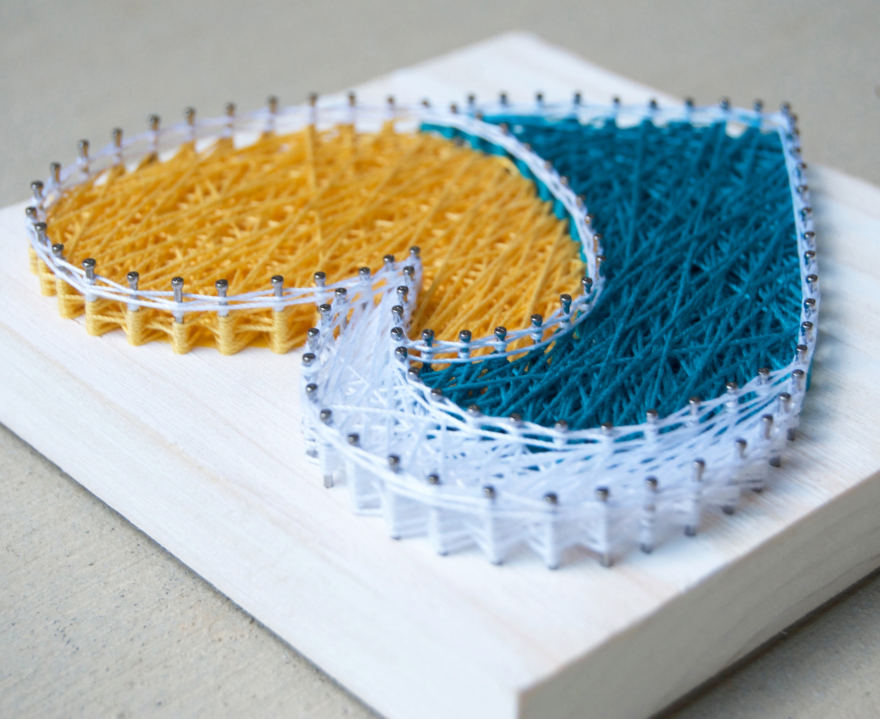 Wave String Art Beach House Decor Beach Decor Nautical | Etsy