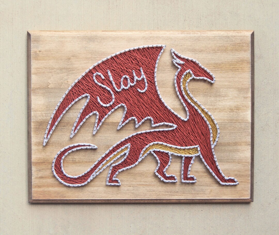 Dragon String Art Dragon Wall Art Dragon Art Dragon Decor - Etsy
