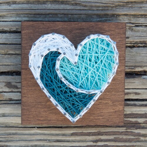 Wave String Art Beach House Decor Beach Decor Nautical - Etsy