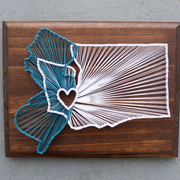 Two State String Art - Etsy