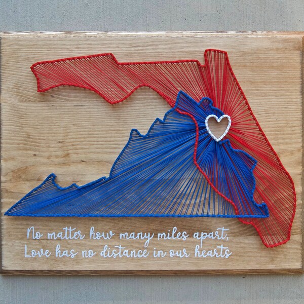 Two State String Art - Etsy