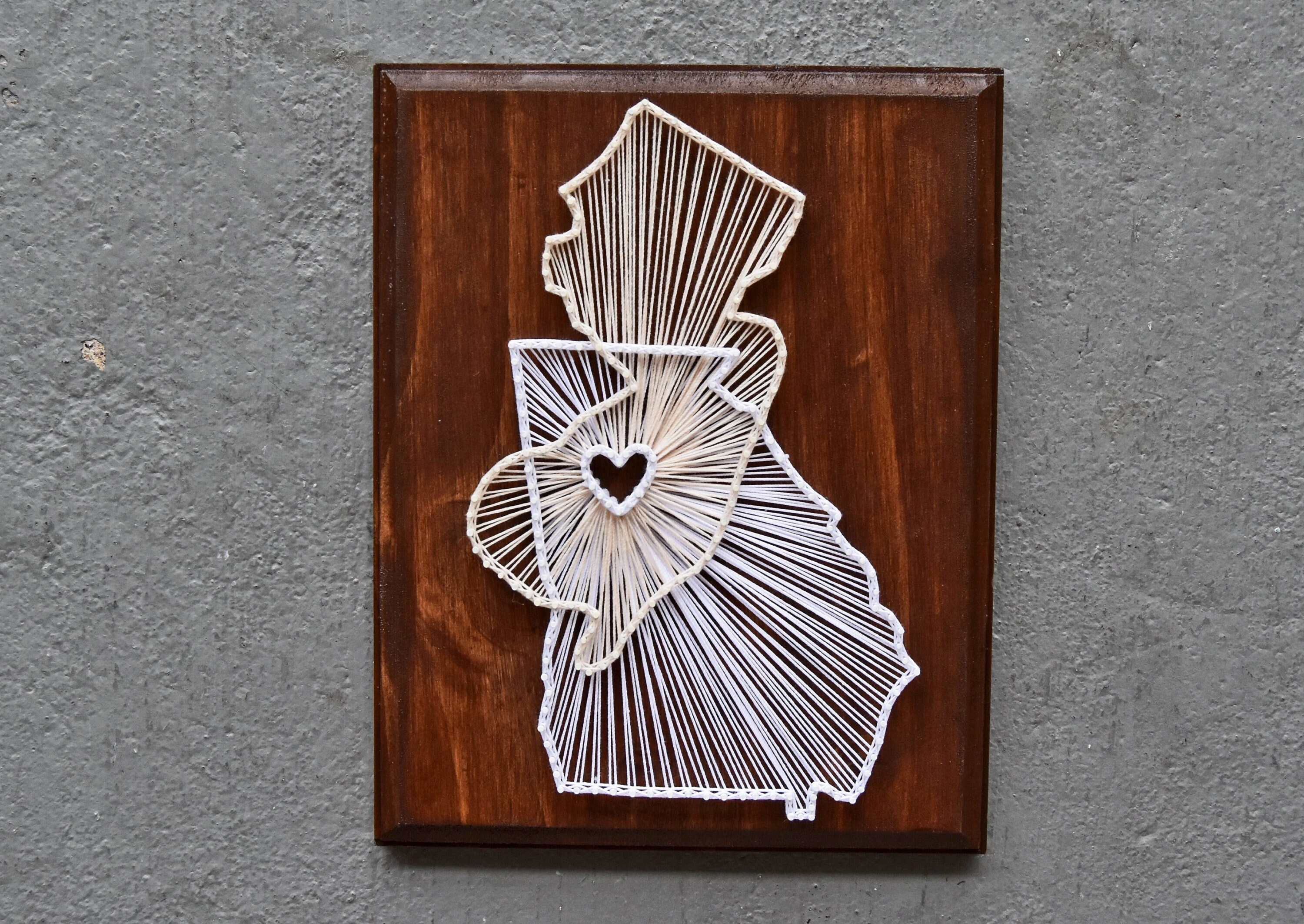 State String Art Two State String Art Home Decor College | Etsy