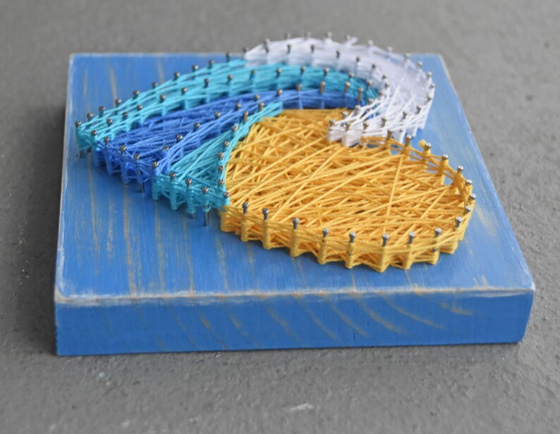 Wave String Art Beach House Decor Beach Decor Nautical | Etsy