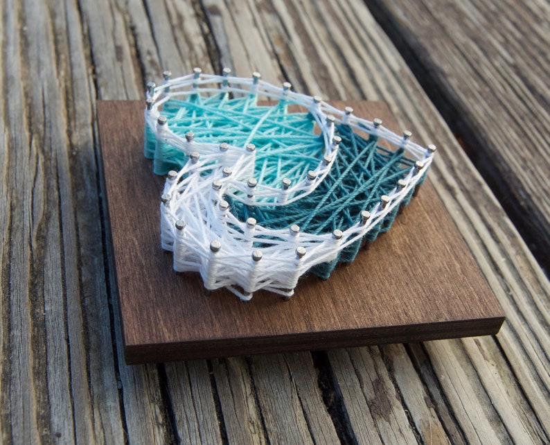 Wave String Art MAGNET Beach House Decor Beach Decor - Etsy