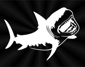 Shark Car Decal Sticker - Etsy