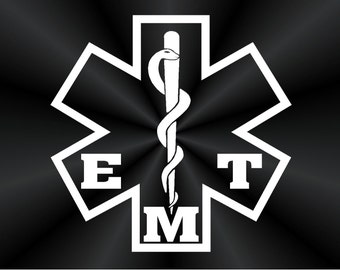 Emt Vinyl Decal - Etsy