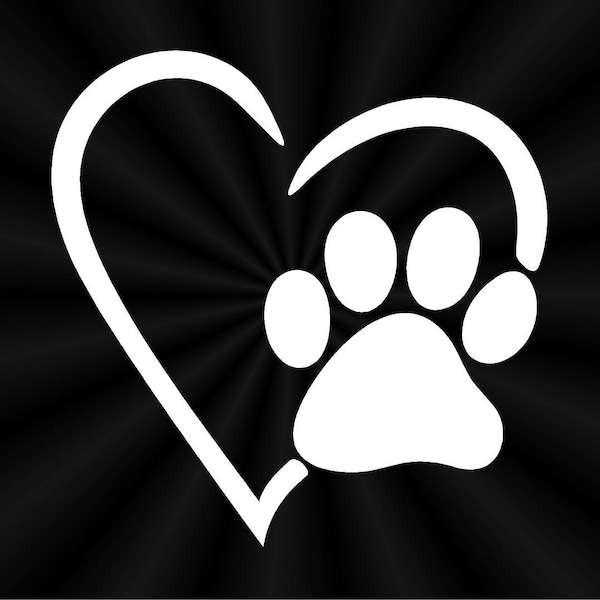 Paw Print Wall Decal - Etsy