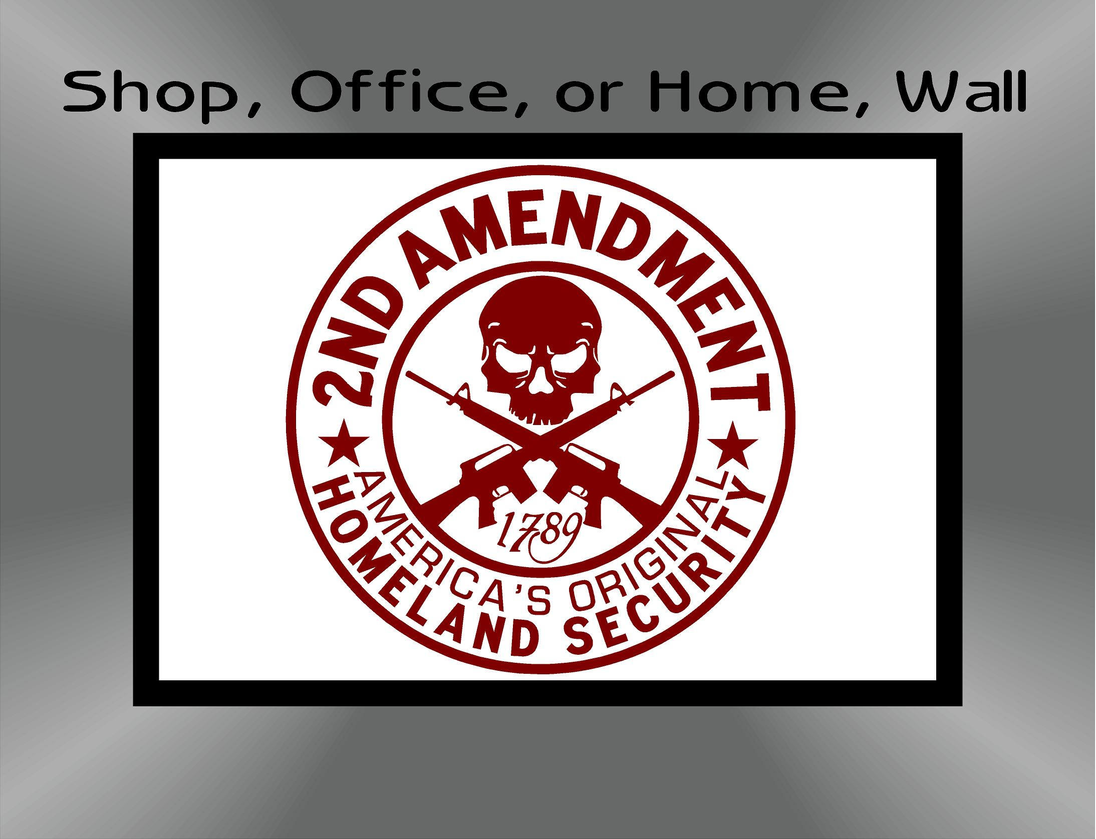 2nd Amendment decal car window vinyl decal sticker 10933 | Etsy