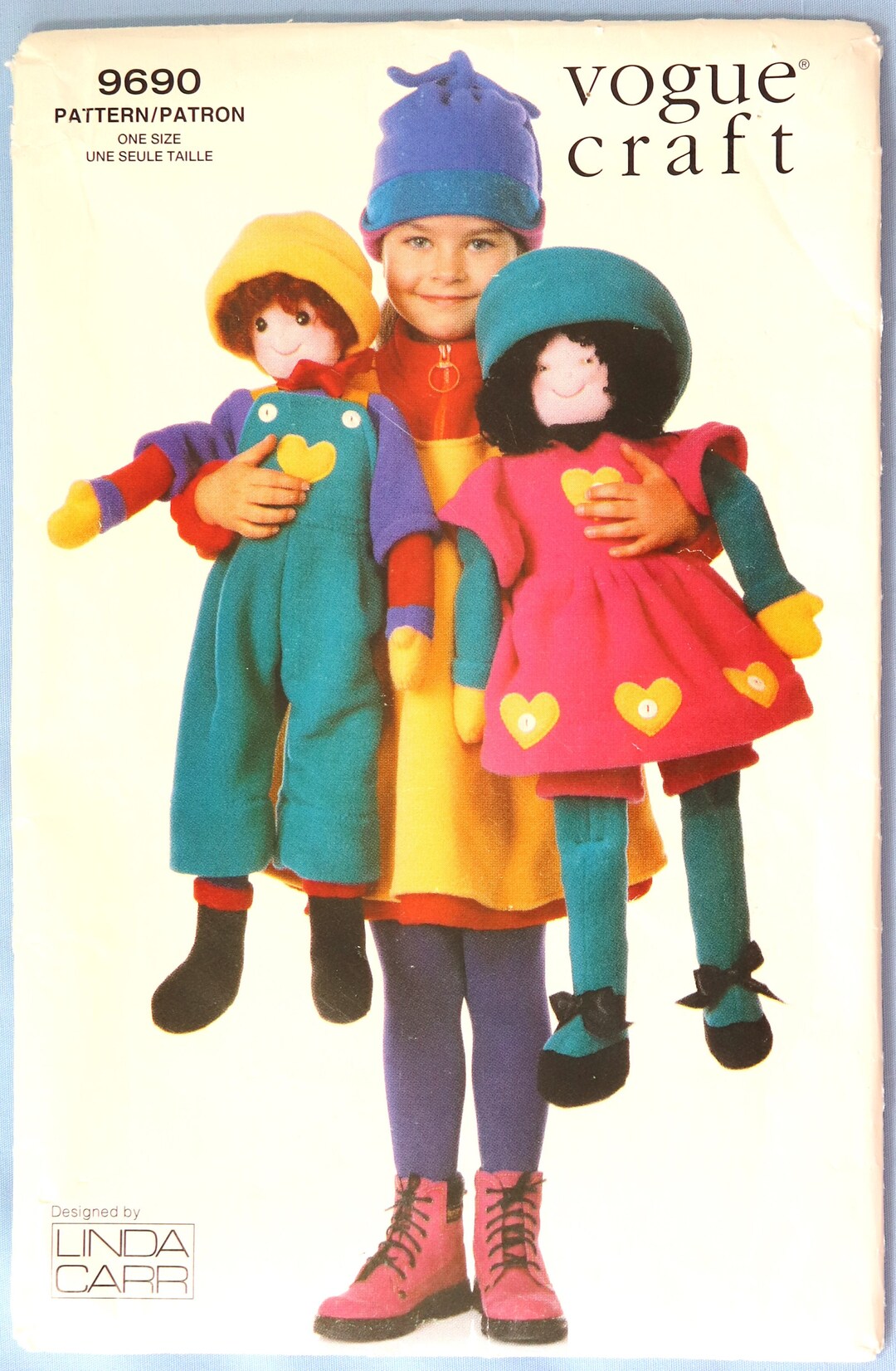 Vogue 9690. Doll Pattern. the Fleece Kids Fleece Dolls Pattern. 27 ...