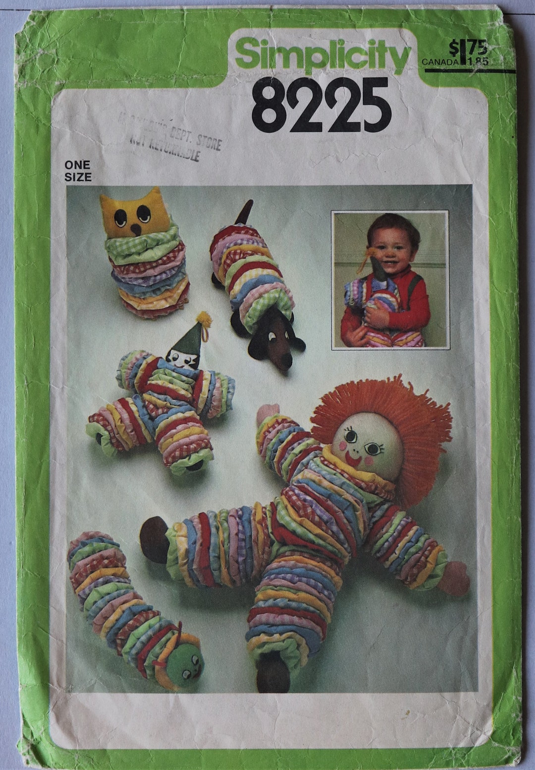 Simplicity 8225, Yoyo Toys Pattern. Vintage 1977 Yo Yo Toys Pattern. Yo ...
