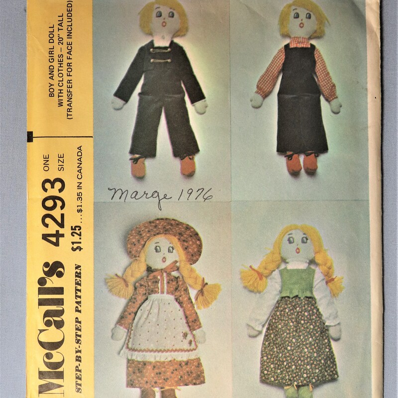 Vintage Rag Doll - Etsy