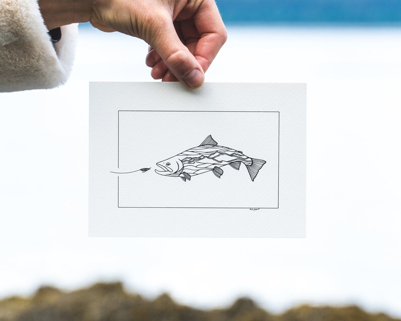 Dolly Varden Art Print Alaska Fish Art Fly Fishing Art - Etsy