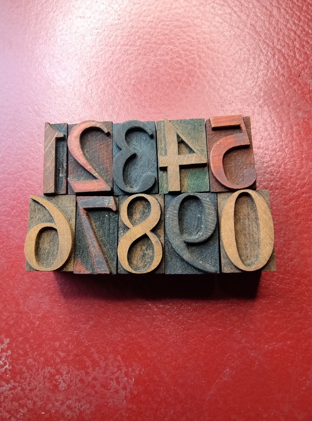 Old Wooden Printing Blocks Mixed Font Numbers 0-9 Vintage 25mm High - Etsy