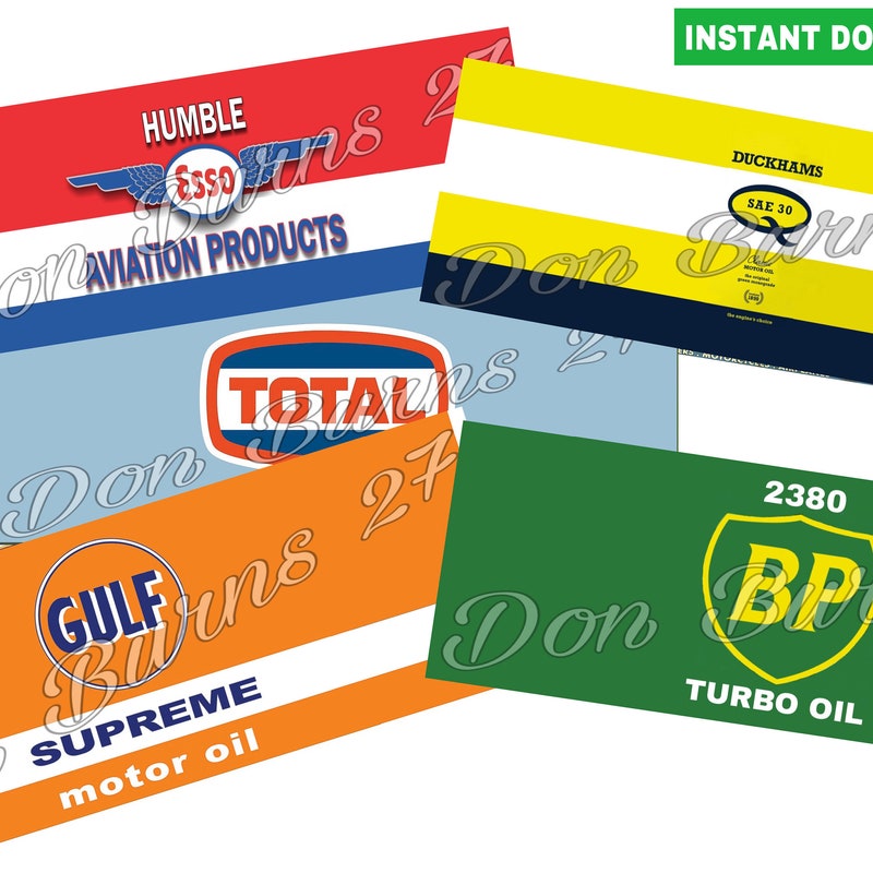 Motor Oil Can Labels - Etsy