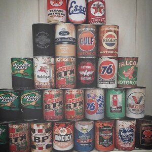 Vintage Aviation Oil Labels for Tin Cans Set of 5 Printable - Etsy