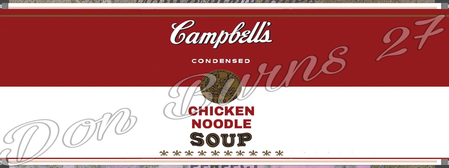 Campbells Soup Tin Can Labels Set of 5 Printable Digital Red - Etsy UK
