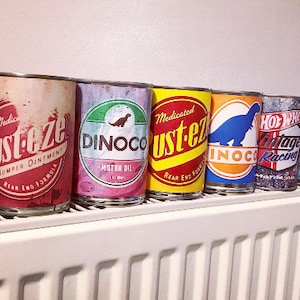 Rusteze Cars Racing Labels Motor Oil Tin Can Party Themed Prints Set of ...