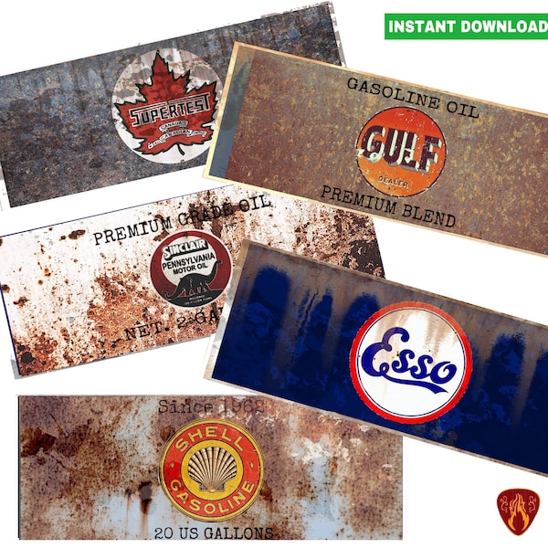 Motor Oil Can Labels - Etsy