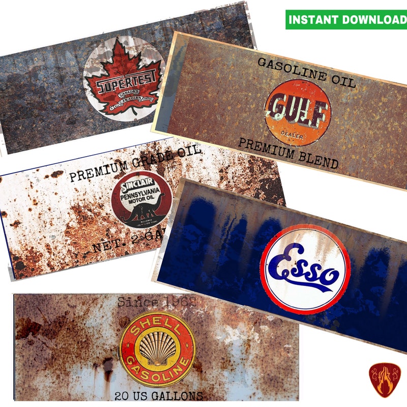 Motor Oil Can Labels - Etsy