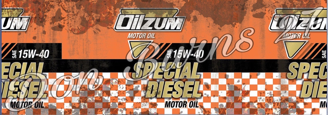 Rusty Motor Oil Labels Printable Instant Download Tin Can Label Prints ...