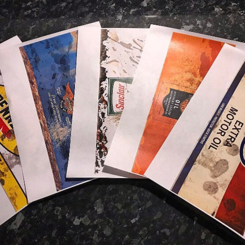 Motor Oil Can Labels - Etsy