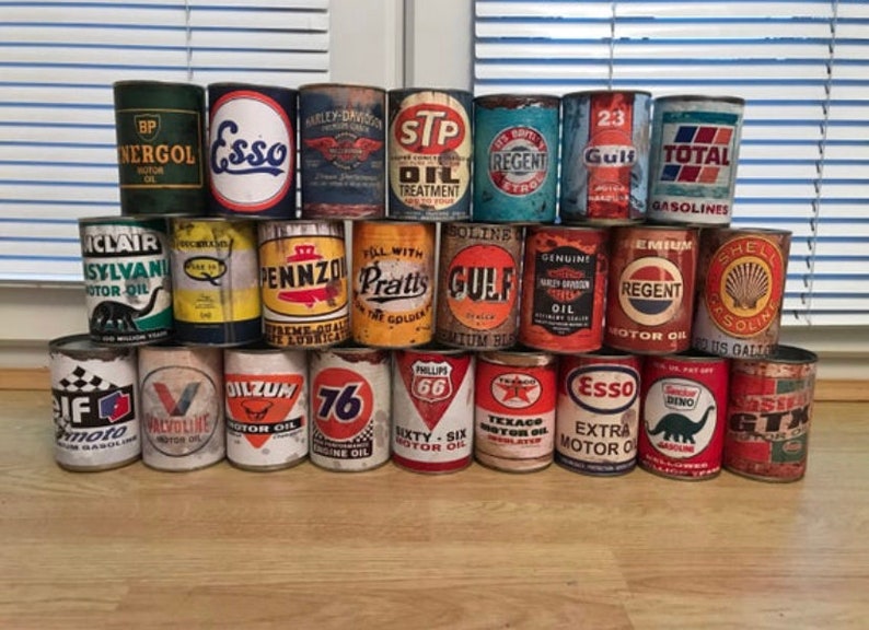 Vintage Aviation Oil Labels for Tin Cans Set of 5 Printable - Etsy