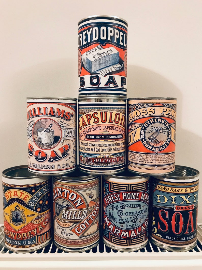 Vintage Fruit and Vegetable Labels for Tin Cans Vintage USA Labels ...