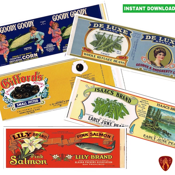 Vintage Food Label - Etsy