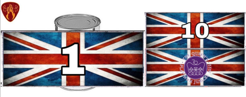 Union Jack Tin Can Labels for Table Decoration Street Party - Etsy
