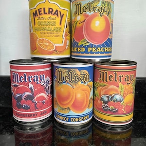 Vintage Australian Fruit Can Labels Canned Fruits Printable Food Labels ...