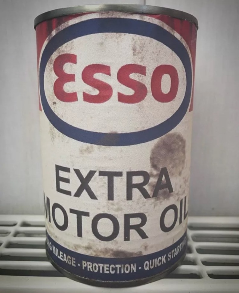 Vintage Motor Oil Can Labels Set of 5 Printable Digital Prints - Etsy