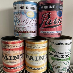 Paint Tin Can Labels Painting Pen Pots Paint Pots Kitchen Cutlery Pot ...