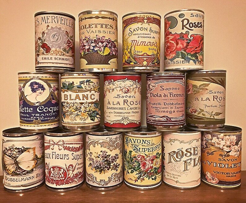 Vintage American Food Labels Tin Can Fruit Labels USA Kitchen Decor ...