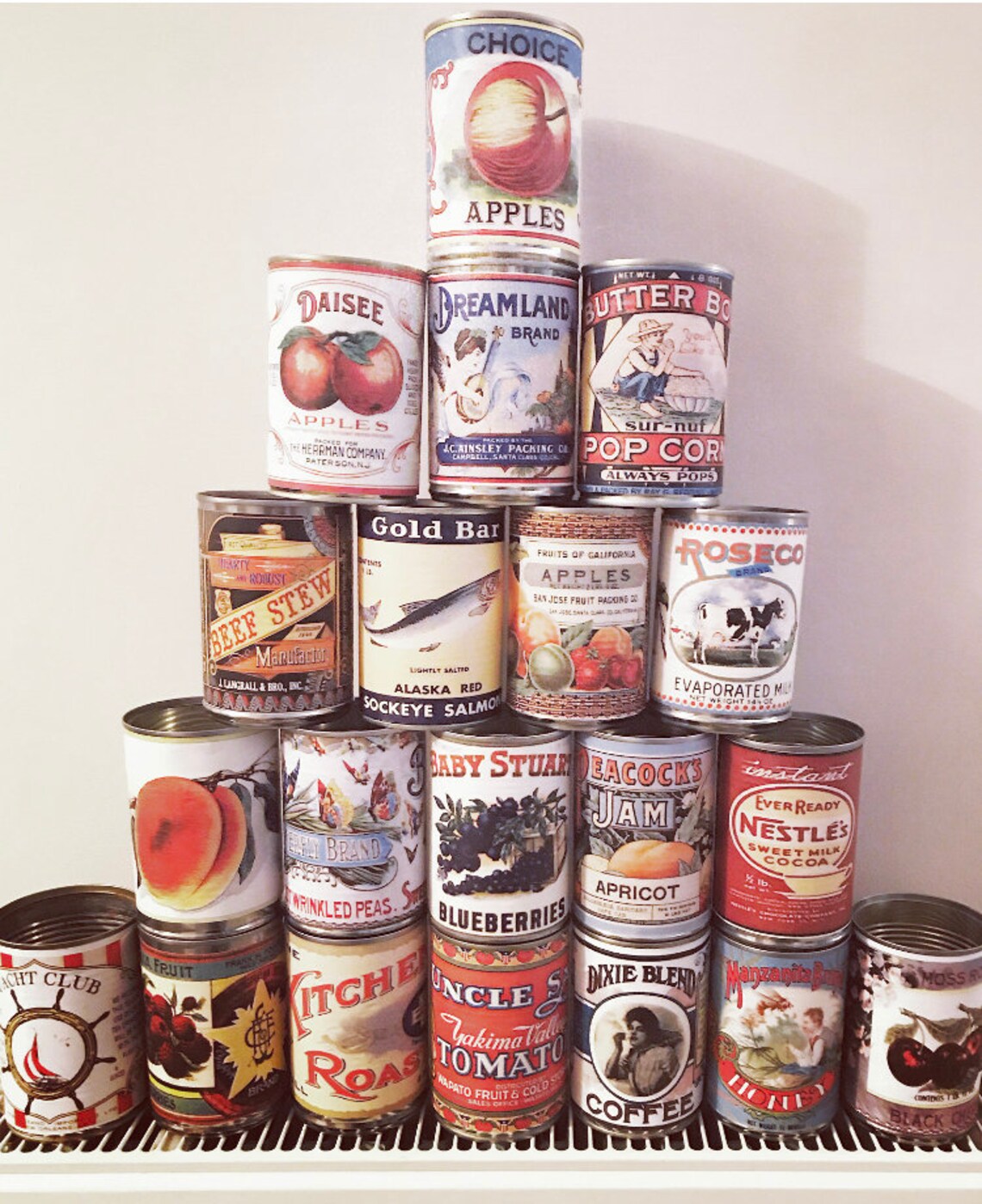Vintage Fruit Can Labels Food Tin Cans Vegetable Prints - Etsy