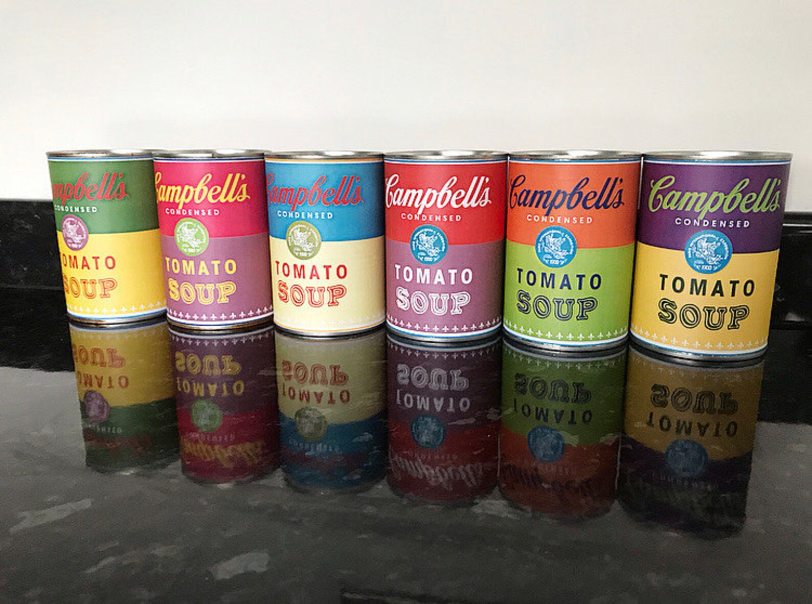 Campbells Soup Tin Can Labels Set of 7 Replica Digital Prints Soup Tin ...