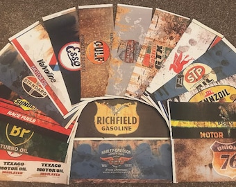 Replica Motor Oil Labels Prints Rustic Petrol Motoring Racing | Etsy UK