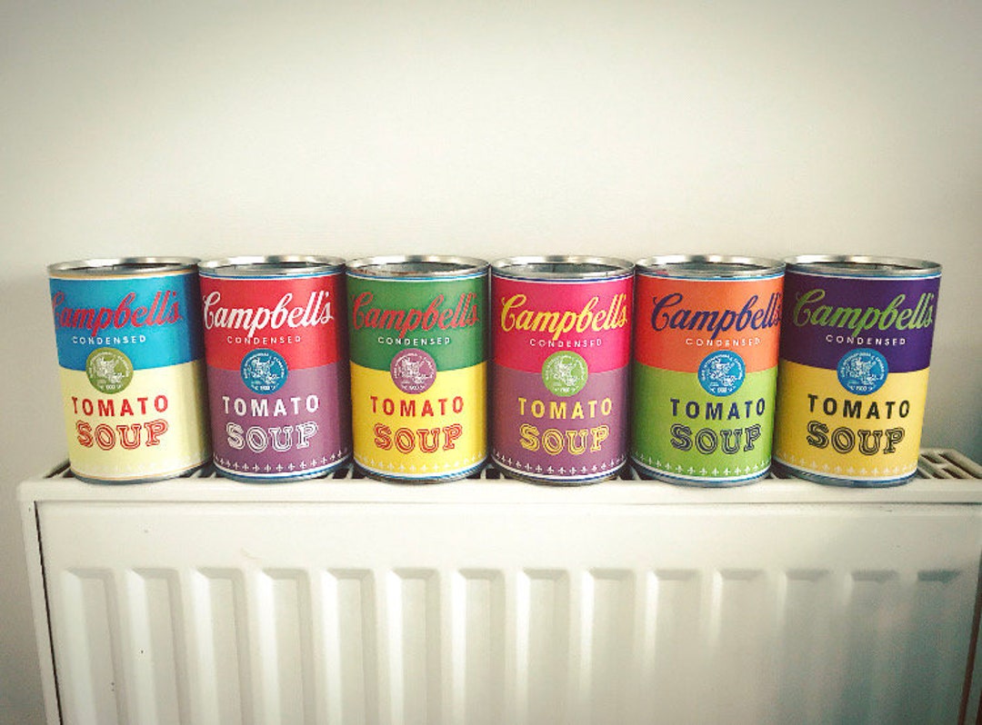 Campbells Soup Tin Can Labels Set of 7 Replica Digital Prints Soup Tin ...