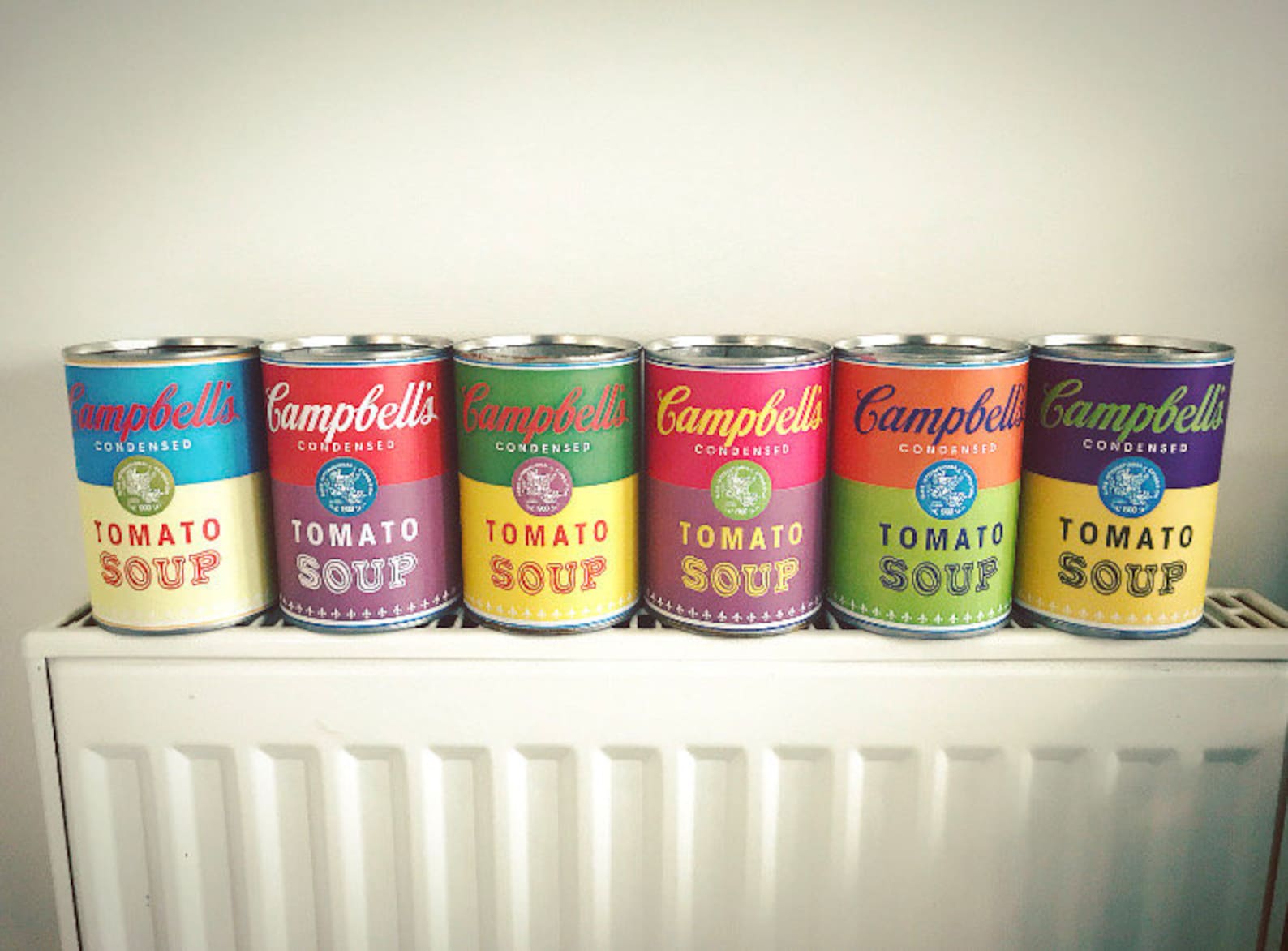 Campbells Soup Tin Can Labels Set of 7 Replica Digital Prints Soup Tin ...
