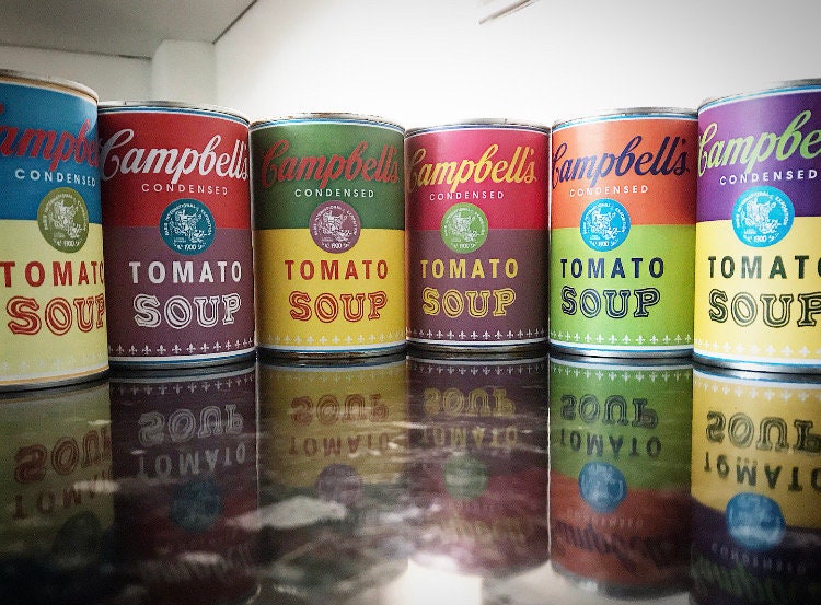 Campbells Soup Tin Can Labels Set of 7 Replica Digital Prints Soup Tin ...