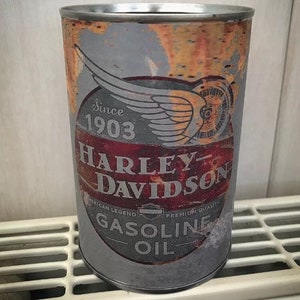 Vintage Motor Oil Cans Rustic Motorcycle Oil Can Replica Tin Can Rusty ...