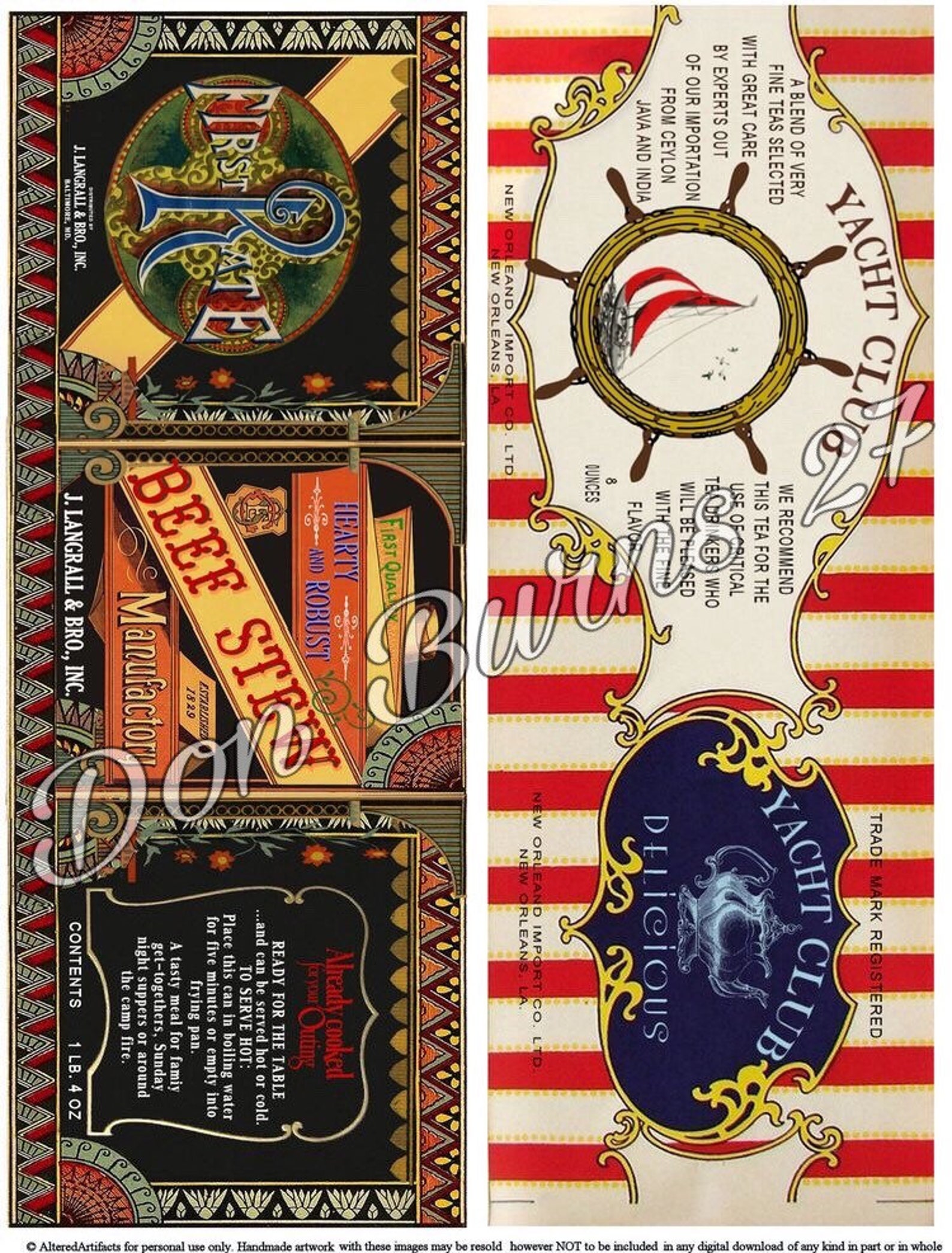 10 Printable Vintage Food Tin Can Labels Print Fruit Vegetable - Etsy UK